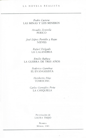 La novela realista - Universidad Panamericana